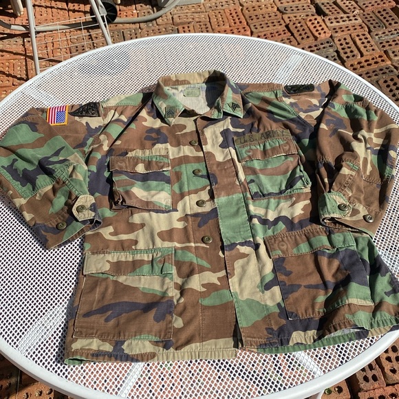 EA Industies | Jackets & Coats | Coat Hot Weather Us Army Woodland ...